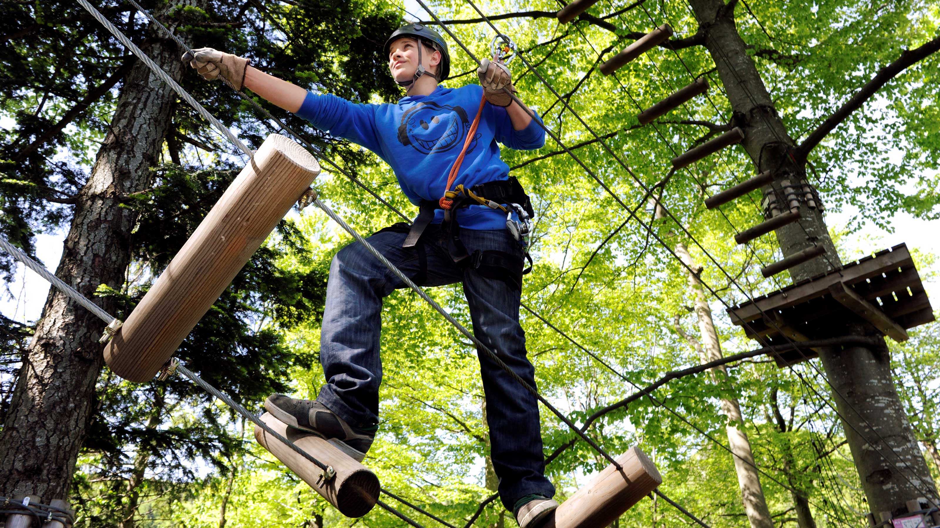Wasserfallen forest high wire park for groups