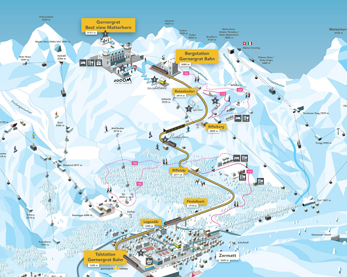 Interactive Panorama Map | Gornergrat Railway