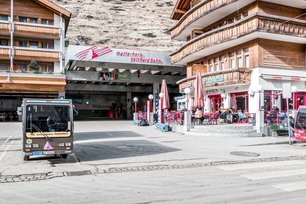 Zermatt train station | Matterhorn Gotthard Bahn