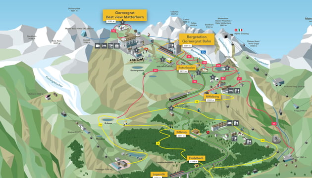 Matterhorn Mountain Map